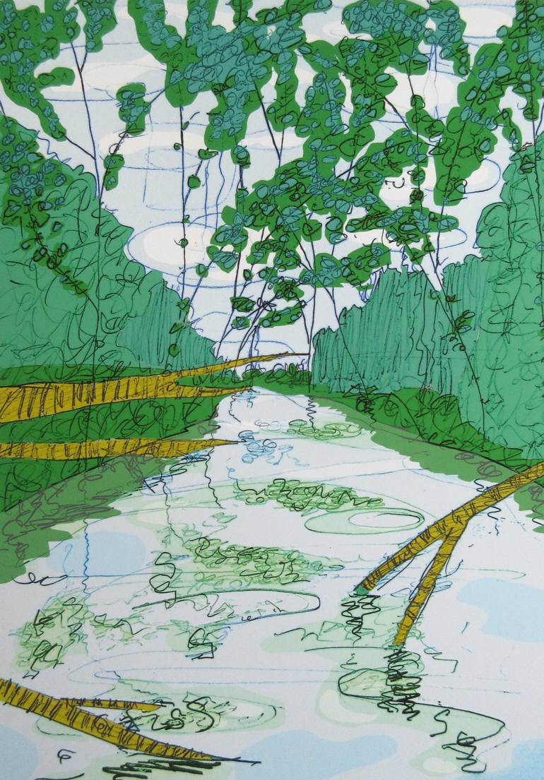 River - Limited Edition of 25 Mixed Media by Colin Gale | Saatchi Art