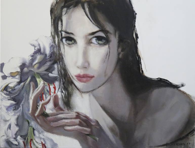 Violet Painting by Irina Kupyrova | Saatchi Art