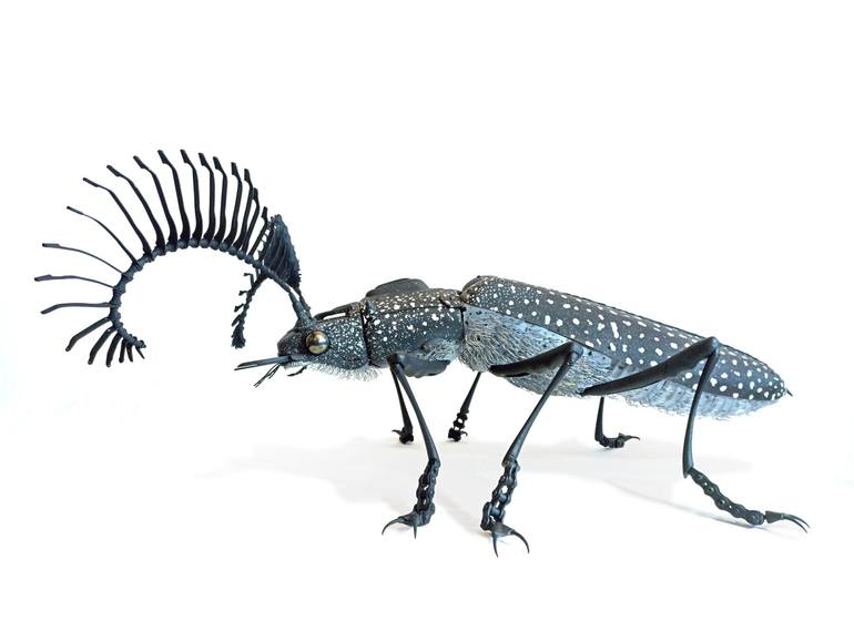 Feather-Horned Beetle Outdoor Sculpture by Edgar Grigoryan | Saatchi Art