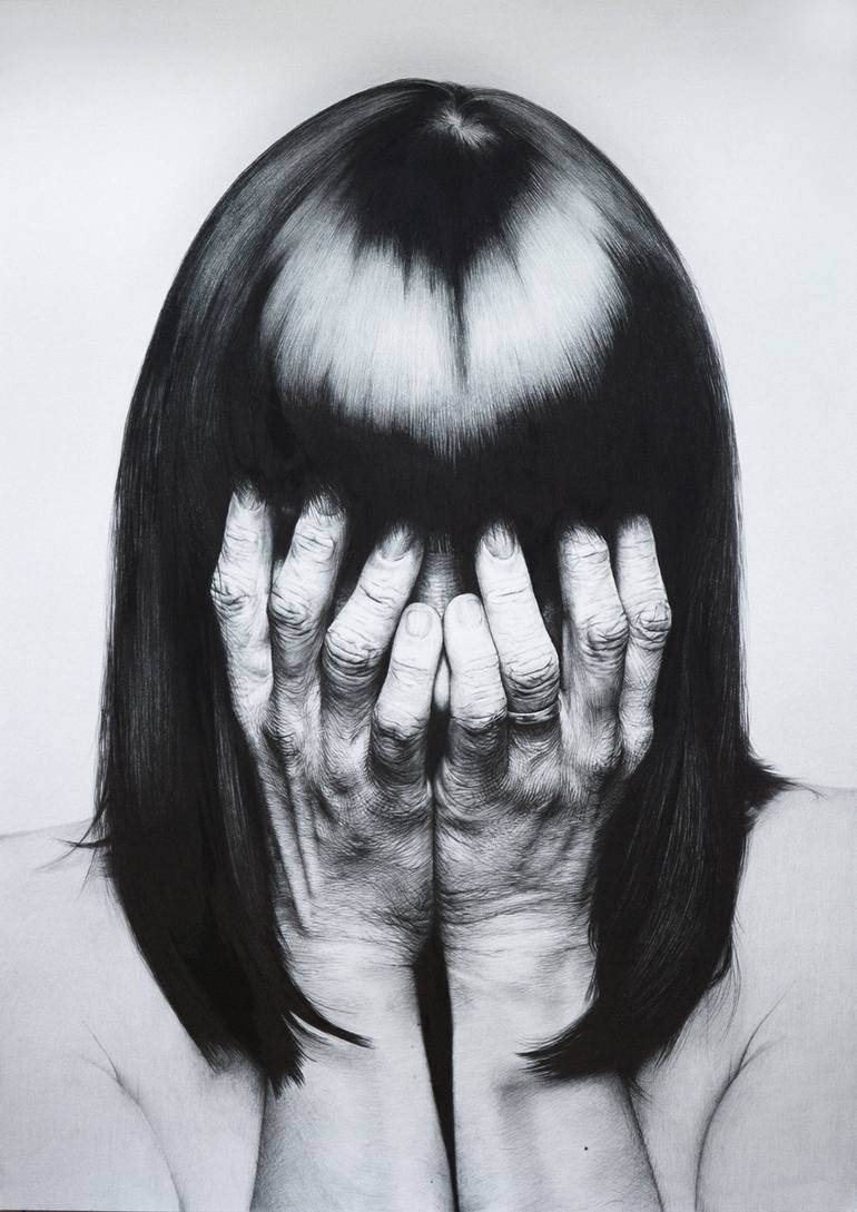 Angst Drawing by Sonja Surbatovic | Saatchi Art