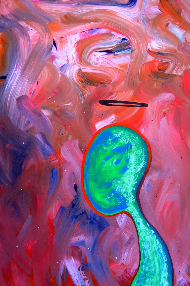 Wrathful deity, spirit of rebirth Painting by Matthew Lesniewski ...