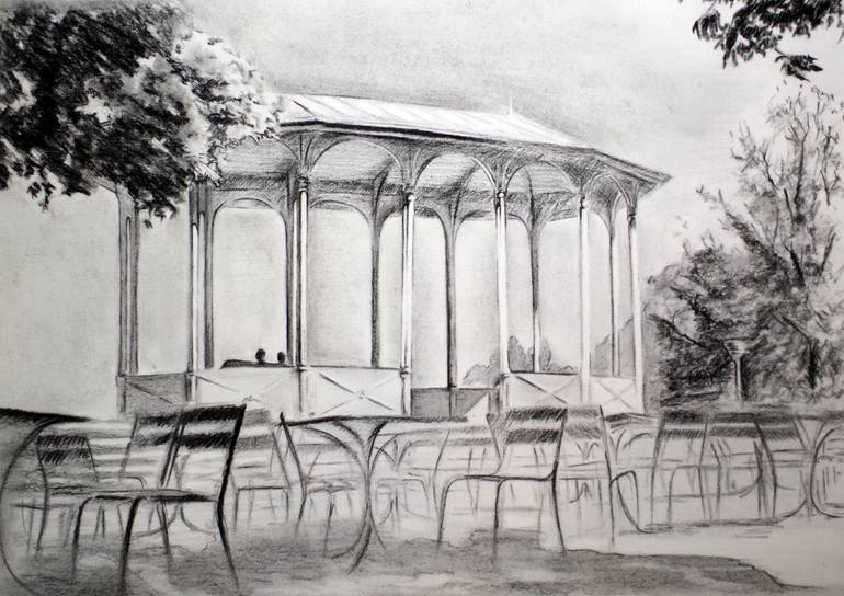 The alcove Drawing by Anastasia Bodnar | Saatchi Art