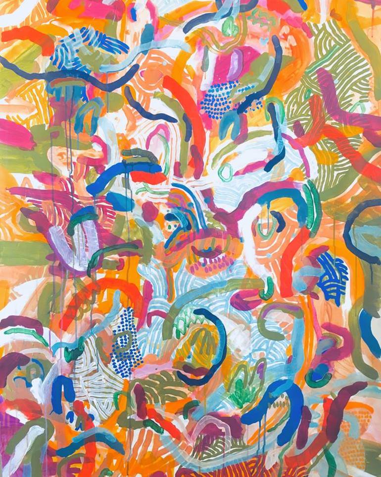 View from above the world Painting by Brittany Redman | Saatchi Art