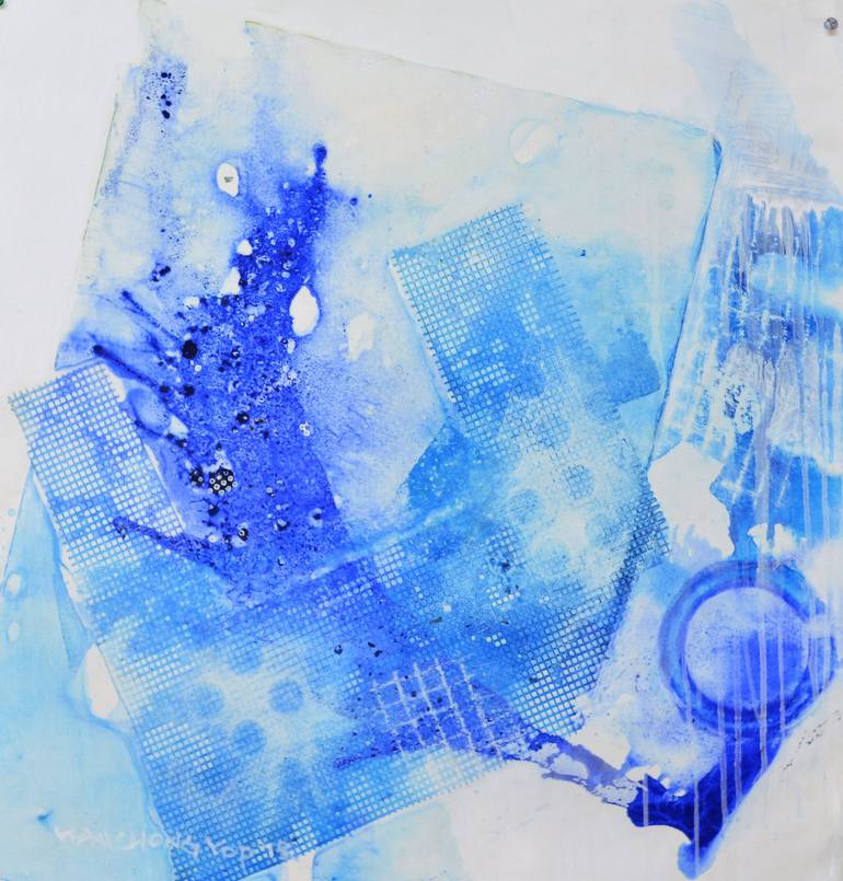 Good morning, Blue? Painting by Chongyop Han | Saatchi Art