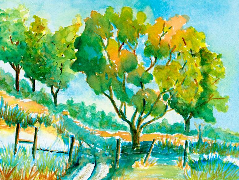 Temporal Gulch Painting by Kat Manton-Jones | Saatchi Art