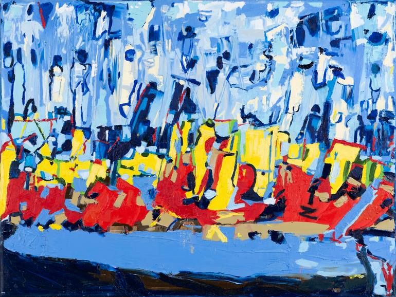 Busy Life Painting by Myra Porter | Saatchi Art