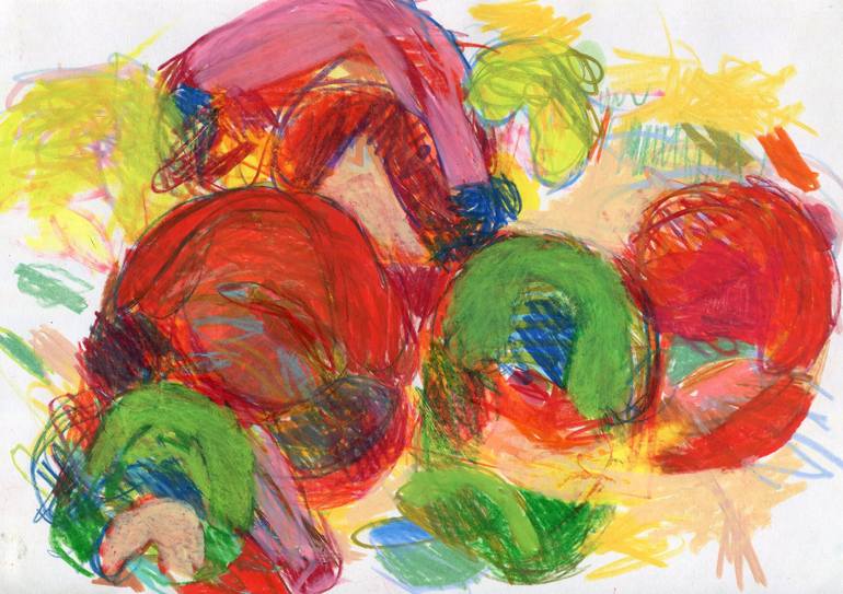 Damp footprints Drawing by Paul Bright | Saatchi Art