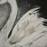 Swans and Their Shadows Painting by Elizabeth Rydall | Saatchi Art