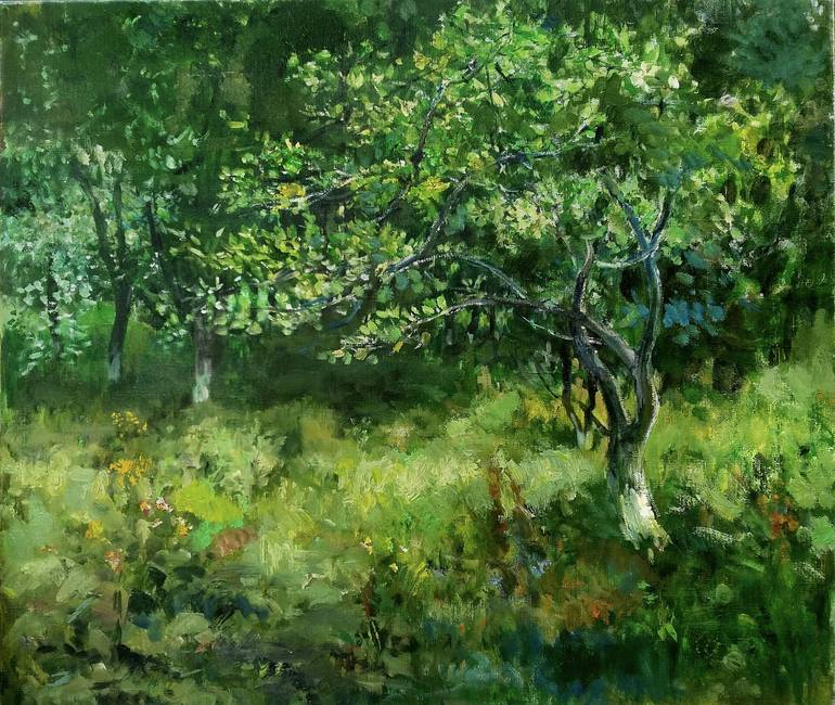 Apple tree Painting by Garik Yan | Saatchi Art