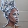 Portrait of Kelly Rowland Painting by Tina Ramos | Saatchi Art