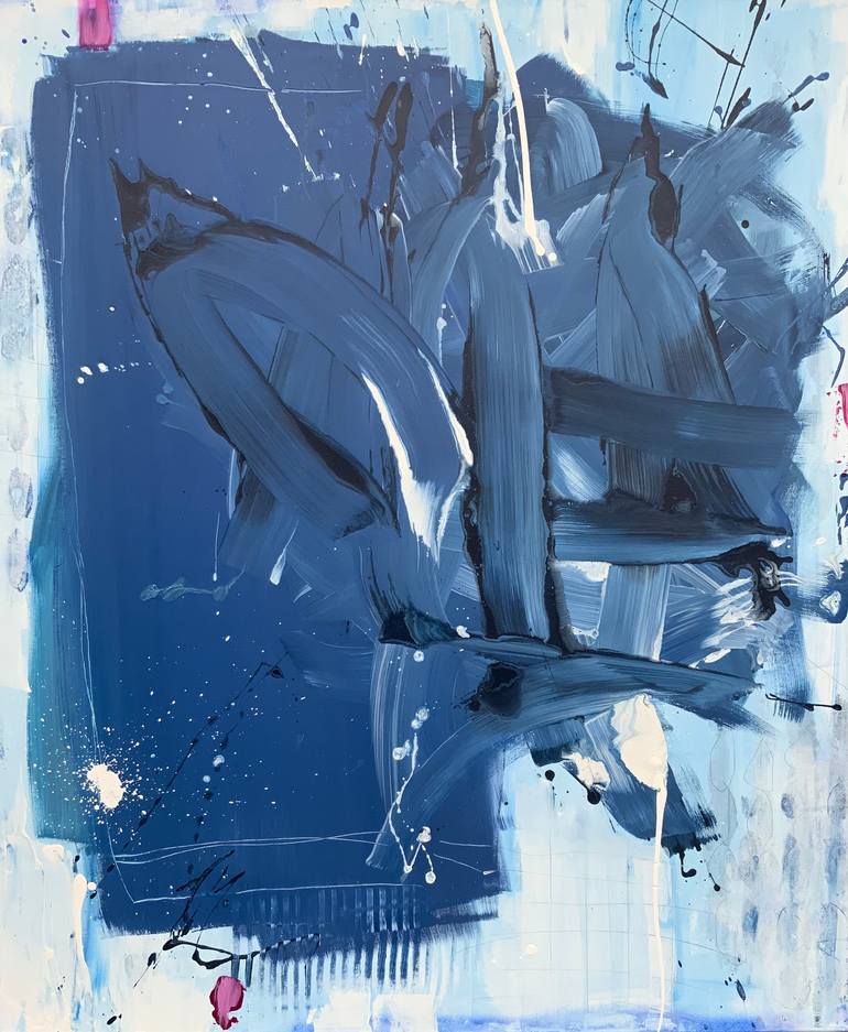 Blue Wishes 2 Painting by Susanne Kirsch | Saatchi Art