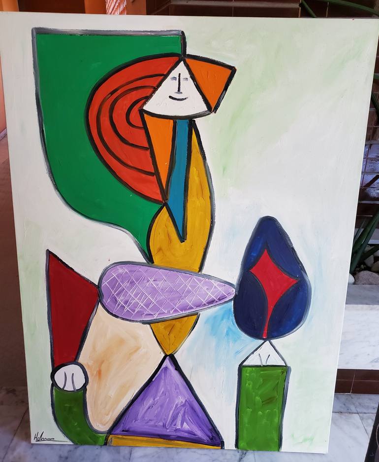 Picasso Fun Painting by Kenneth Holmes | Saatchi Art