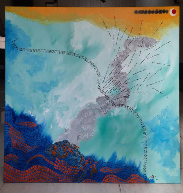 Ram Setu Painting by Jignesh Jariwala | Saatchi Art