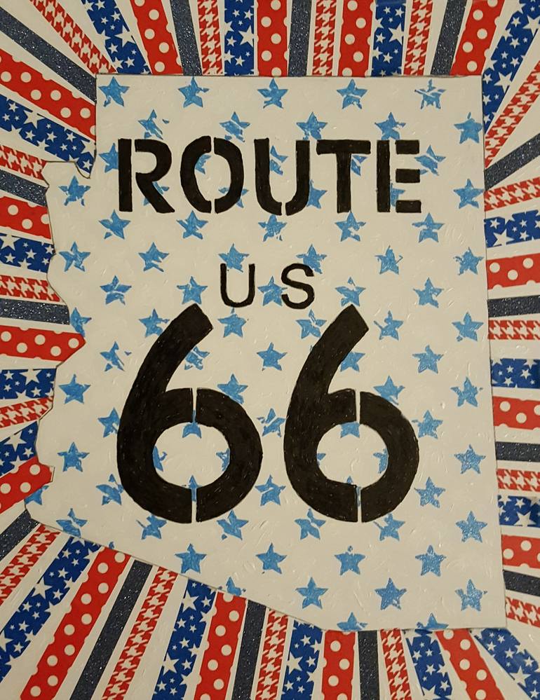 Route 66 Collage by Judith Finch | Saatchi Art