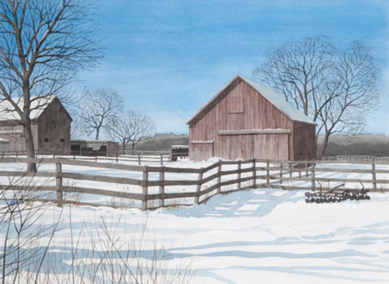 Garfield Farm Painting by Charles Cassell | Saatchi Art