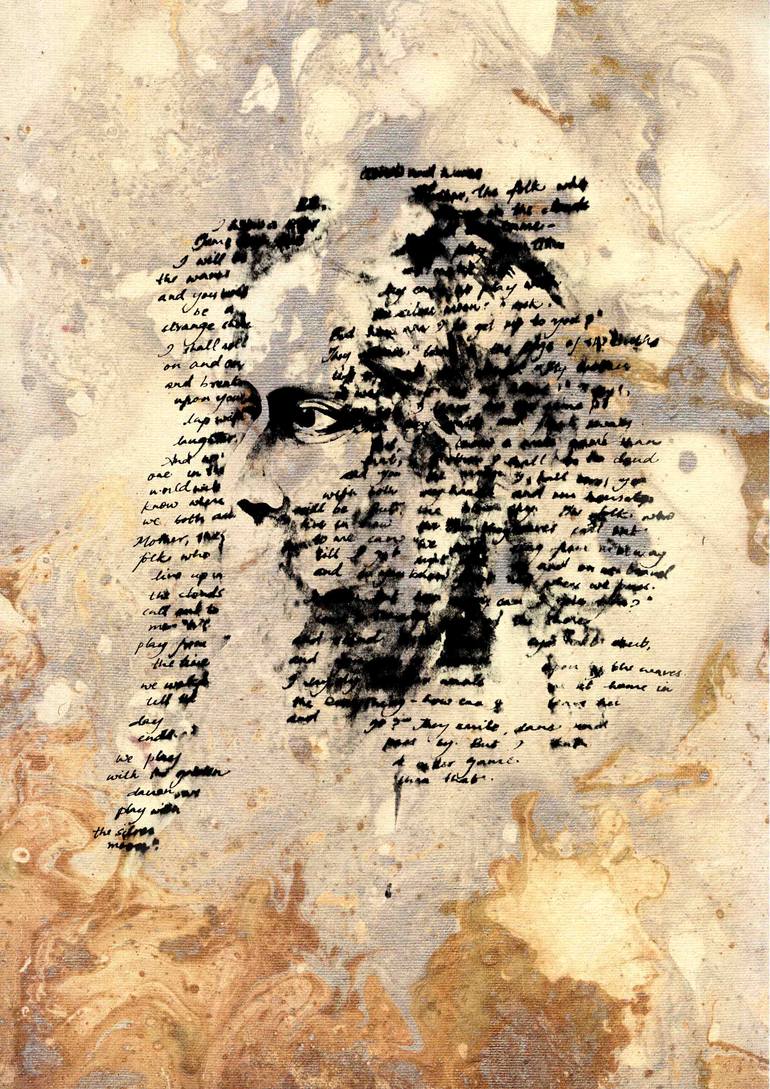 Clouds and Waves, Tagore painted by his own words. #Paintingpoetry ...