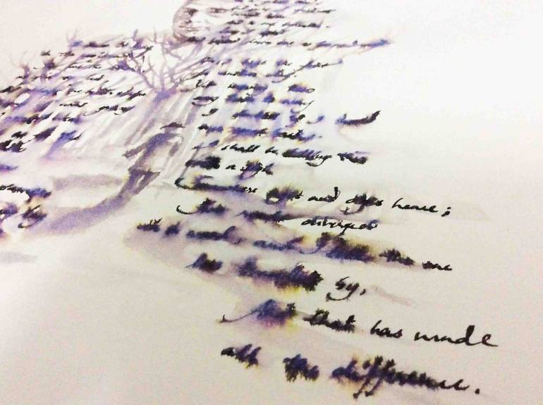 A render on Robert frost's master piece, The Road not taken. # ...