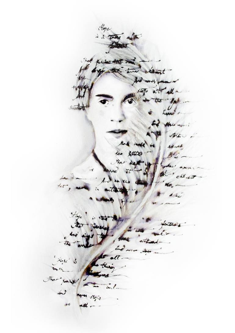 'Hope is a thing of feathers' - Emily Dickinson #paintingpoetry ...