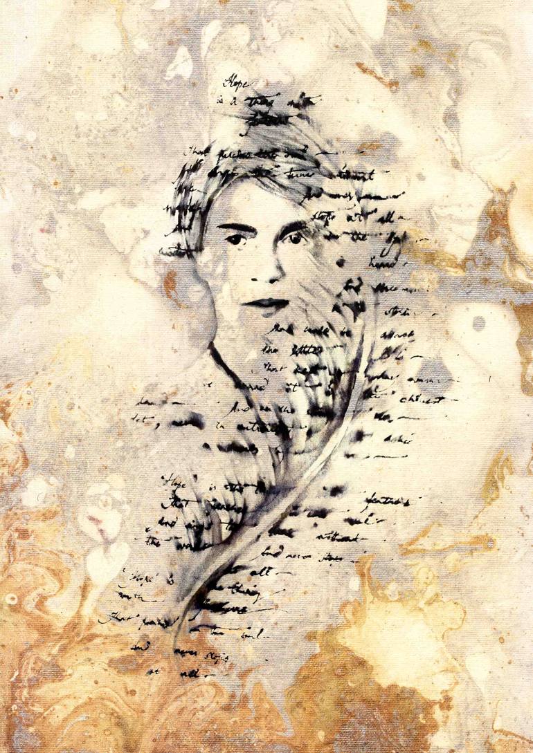 'Hope is a thing of feathers' - Emily Dickinson #paintingpoetry ...