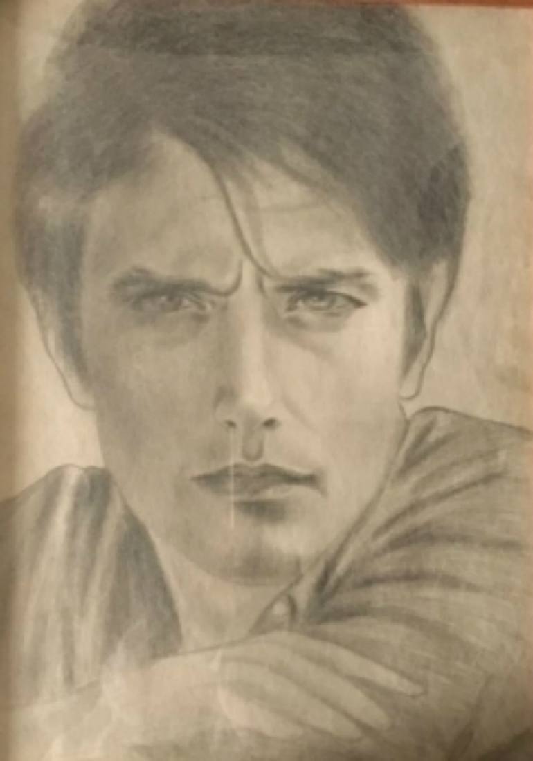 Alain Delon Drawing by State Florica | Saatchi Art
