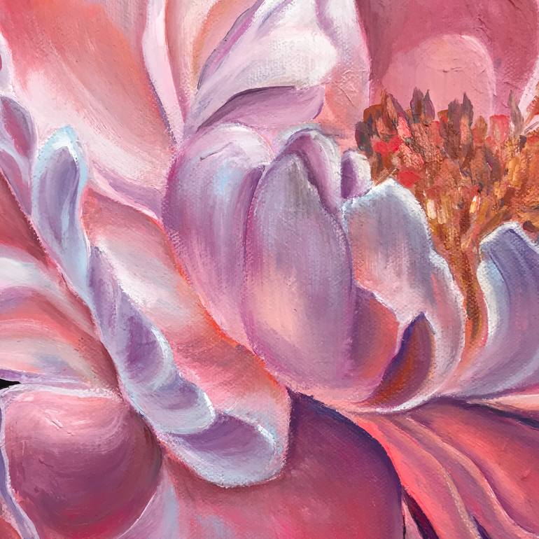 Glimmering Petals Painting by Olga Volna | Saatchi Art
