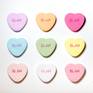 Conversation Hearts Set of 9 Sculpture by Anna Sweet | Saatchi Art