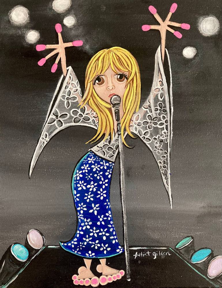 Stevie Nicks Painting by juliet gilden | Saatchi Art