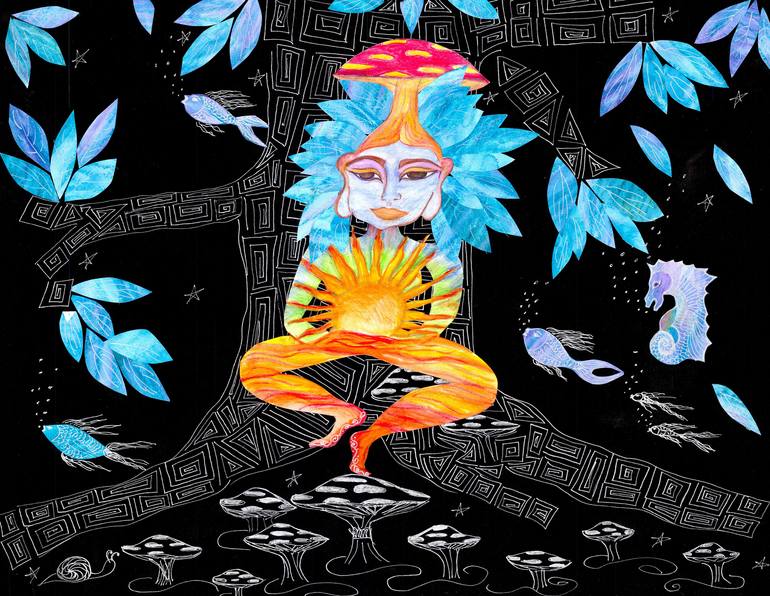 The Awakening Drawing by Toni Barca | Saatchi Art