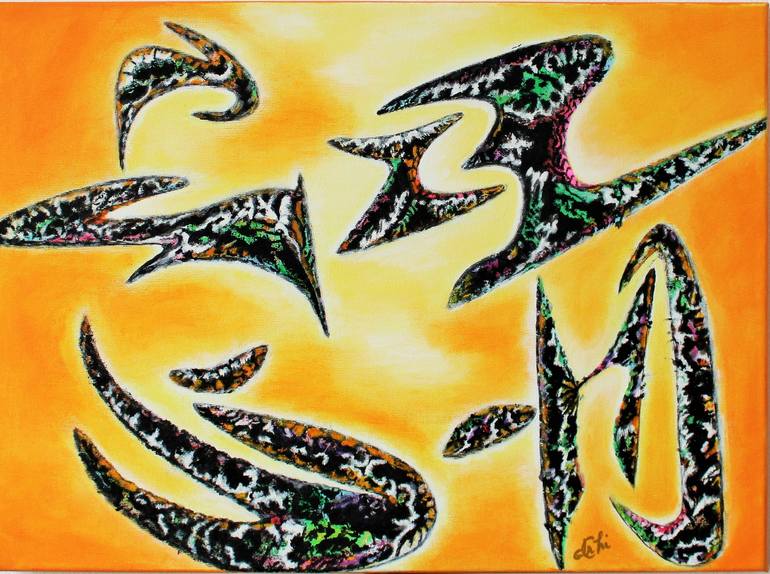 RICH Painting by Cecilia Chibulcutean | Saatchi Art