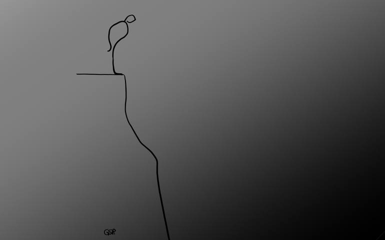 Stare into the abyss Drawing by Gert Rautenbach | Saatchi Art