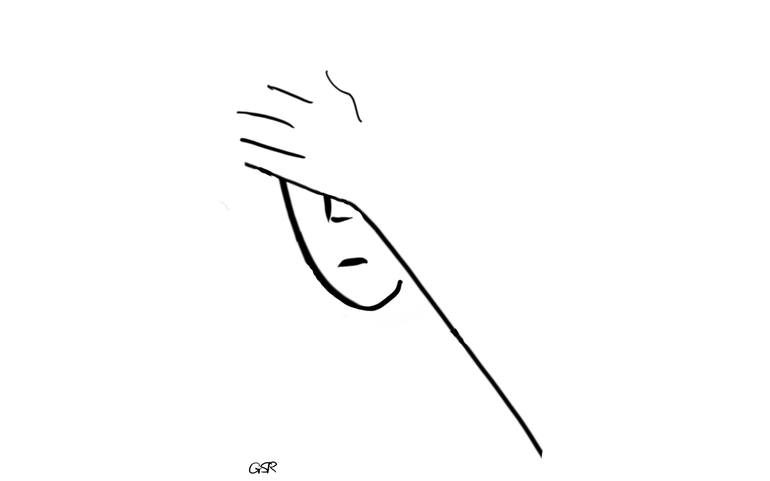 Ashamed Drawing by Gert Rautenbach | Saatchi Art