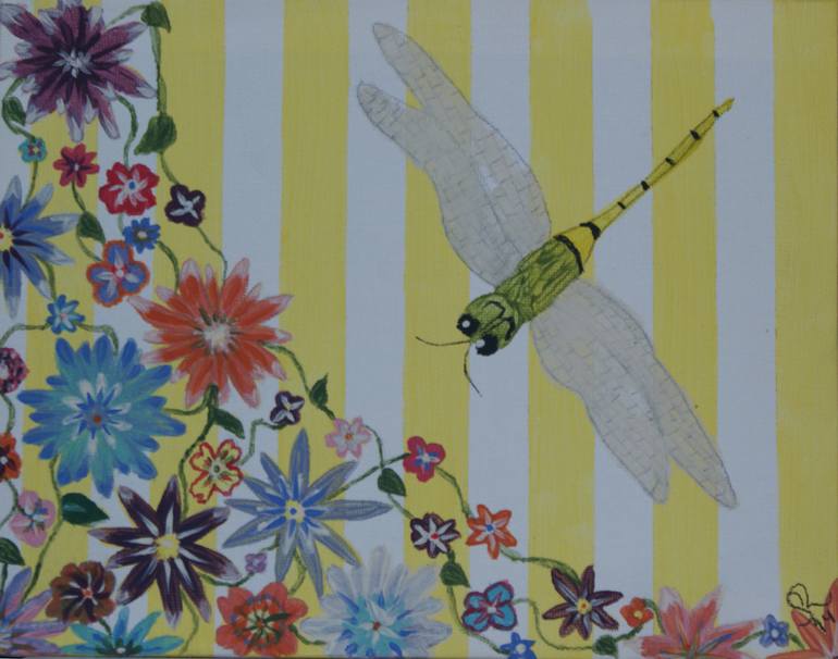 Dragonfly Painting by Stephen Reid | Saatchi Art