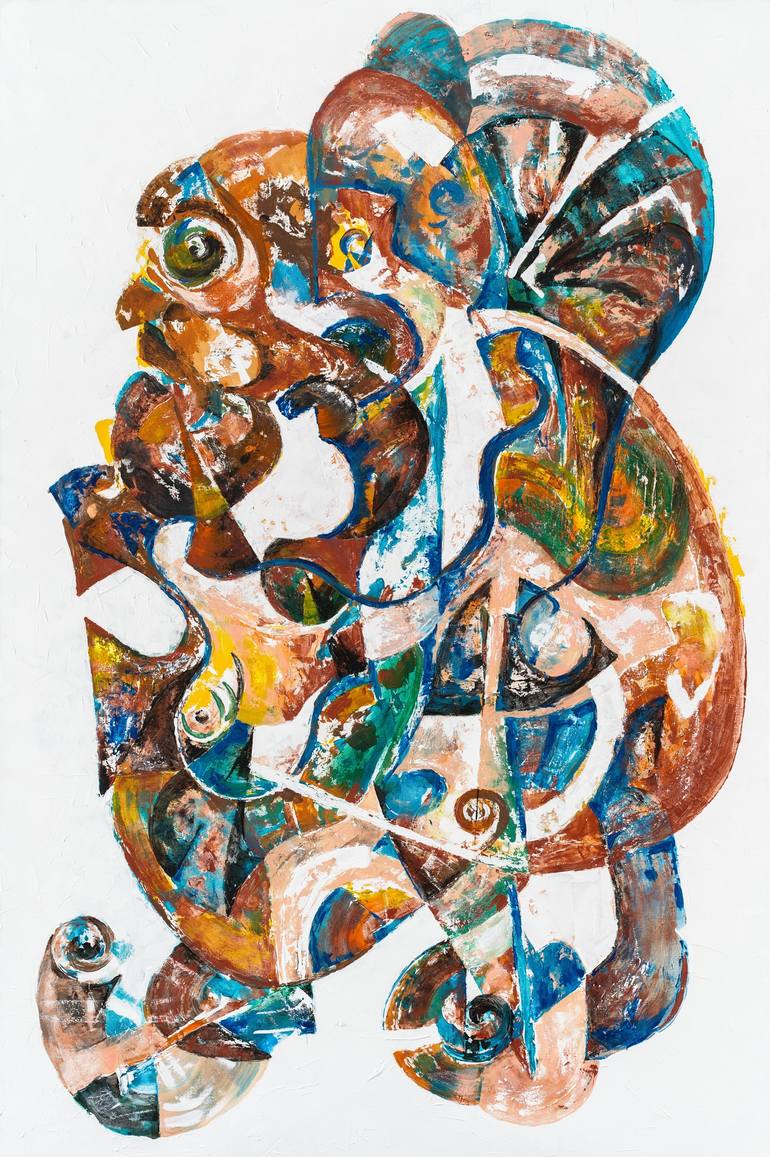 Getting To Know Yourself Painting by BelA - Aleksandra Ilic Bjelica ...