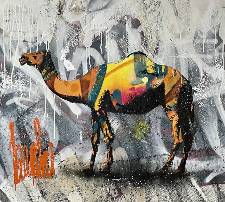 Camel Painting by Cheaib Elbarki | Saatchi Art