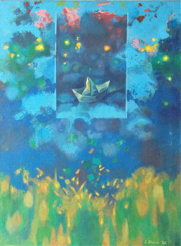 Paper boat Painting by Ivan Didyk | Saatchi Art