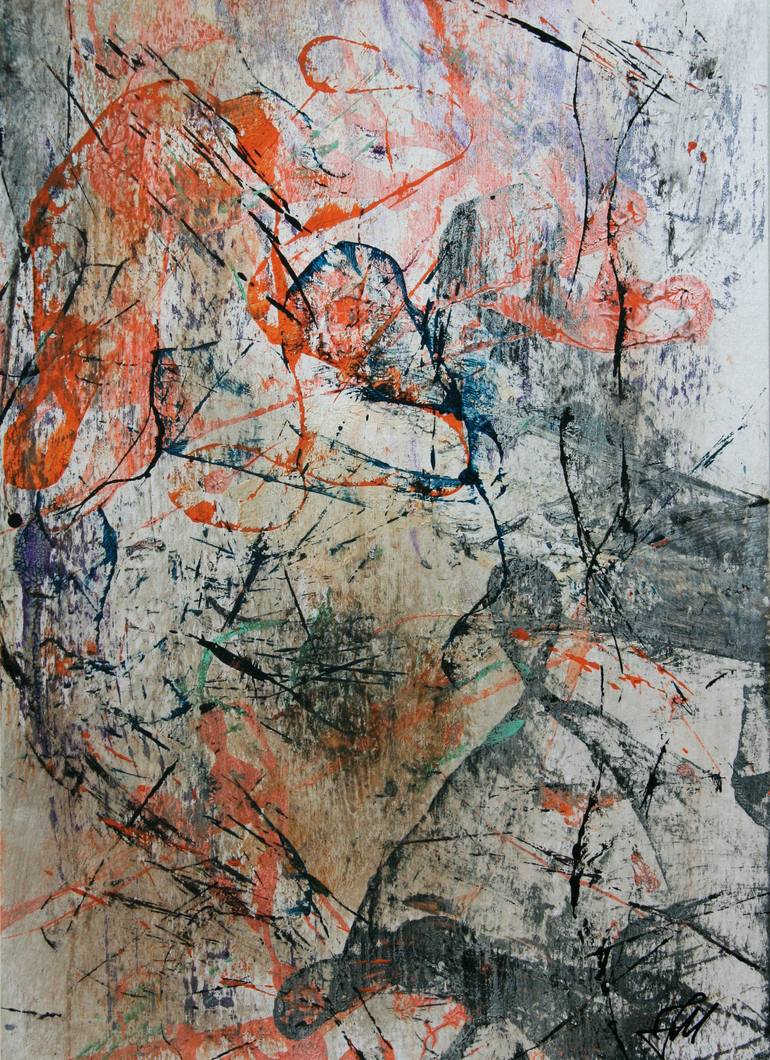 Abstract Color Lines #3 Painting by Jovana Manigoda | Saatchi Art