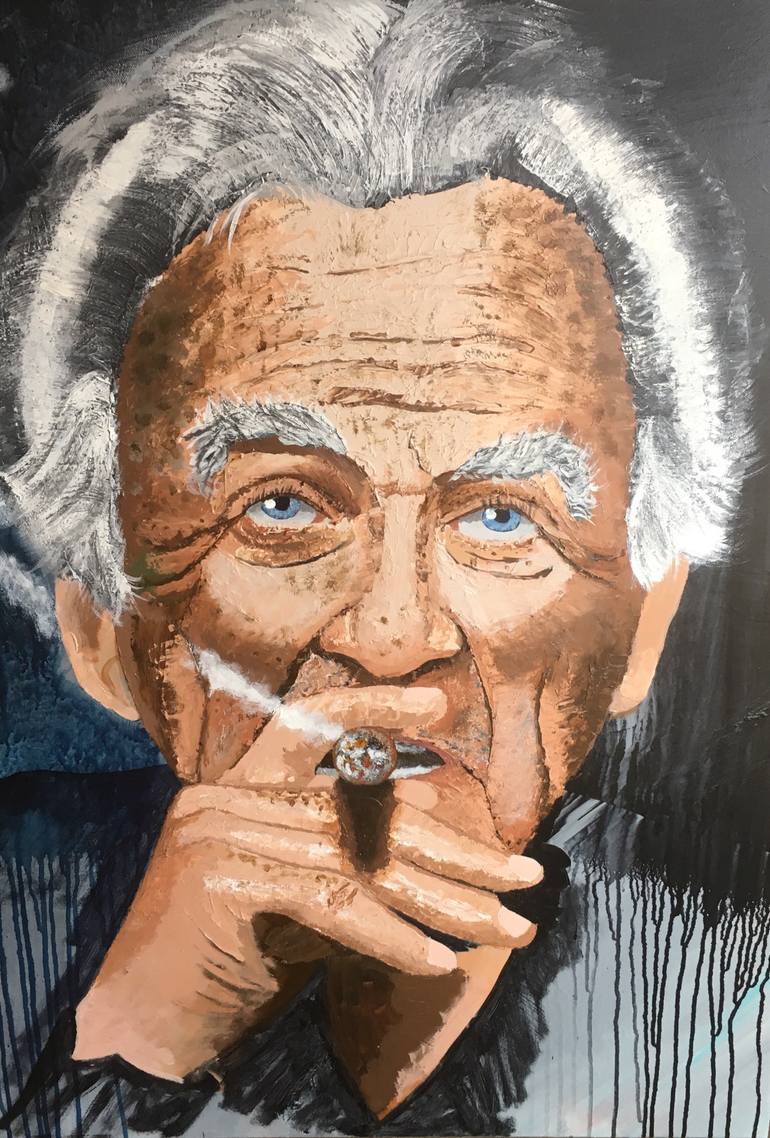 The Silver Budgie (Bob Hawke) Painting by Paul Cox | Saatchi Art