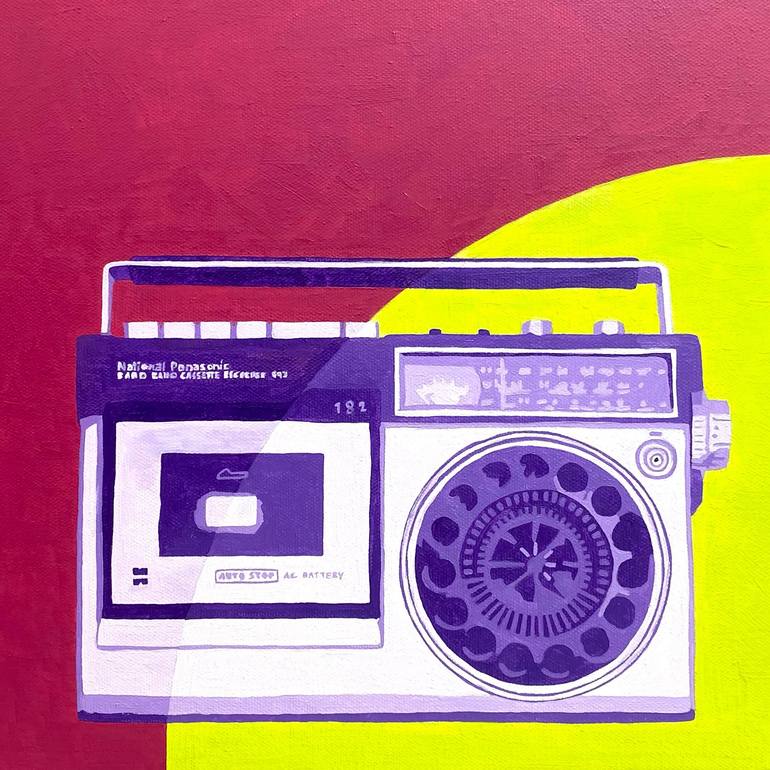 Boombox Painting by Tara Barr | Saatchi Art