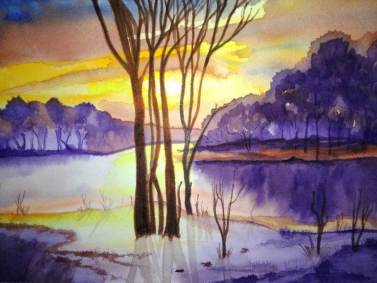 Confluence. Painting by Margarita Ivanova | Saatchi Art