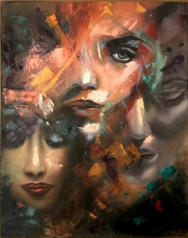 Faces Painting by Umut Nur Sungur | Saatchi Art