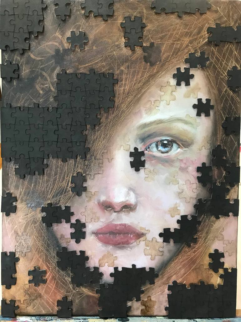 Life and Puzzles Painting by Umut Nur Sungur | Saatchi Art