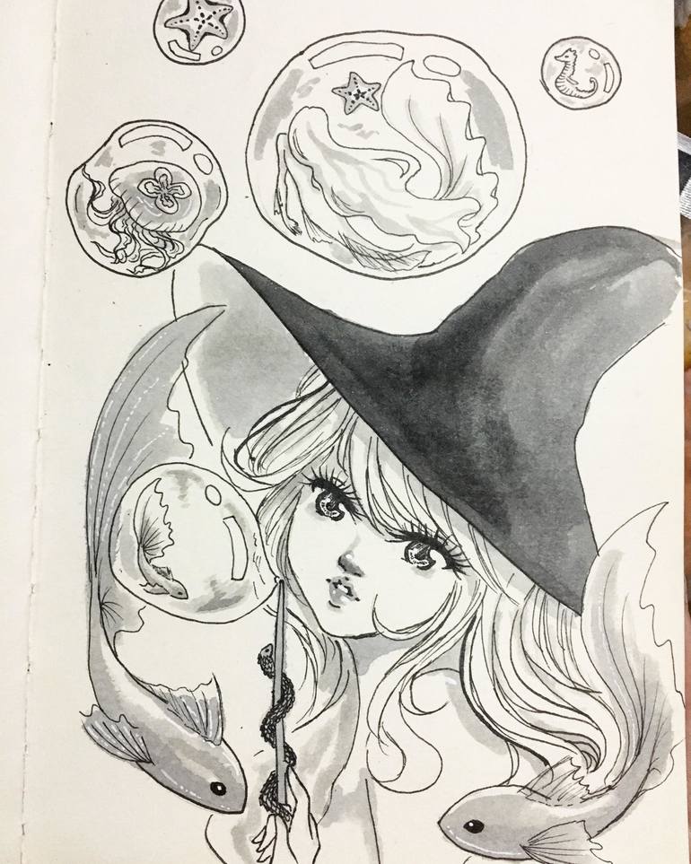 Summon Practice Drawing by Ren Munyan | Saatchi Art