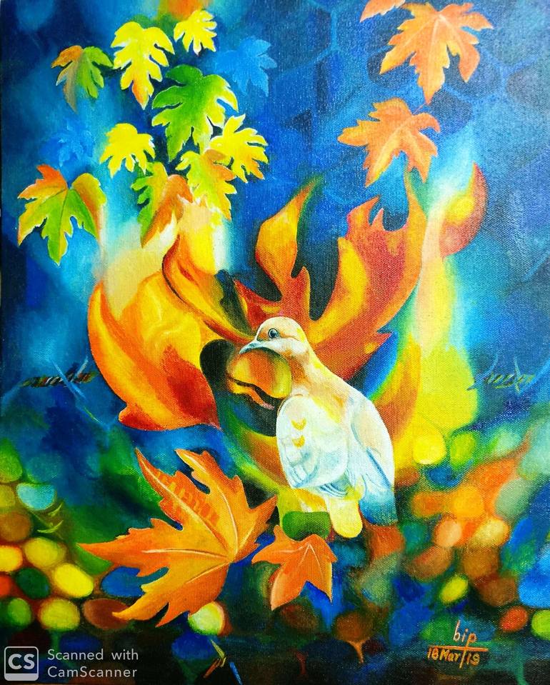 CHINAR Painting by BIPLAB KUNDU | Saatchi Art