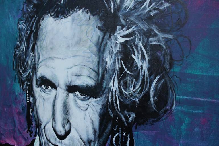 Keith Richards Painting by Riven EARLE | Saatchi Art
