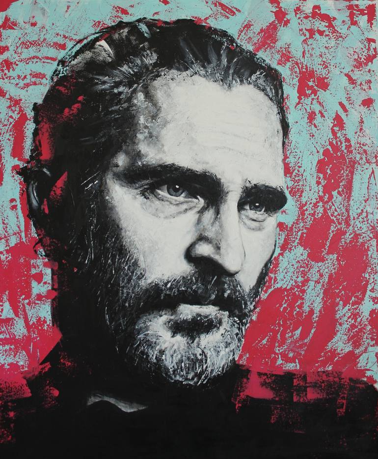 Joaquin Phoenix Joker Painting by Riven EARLE | Saatchi Art