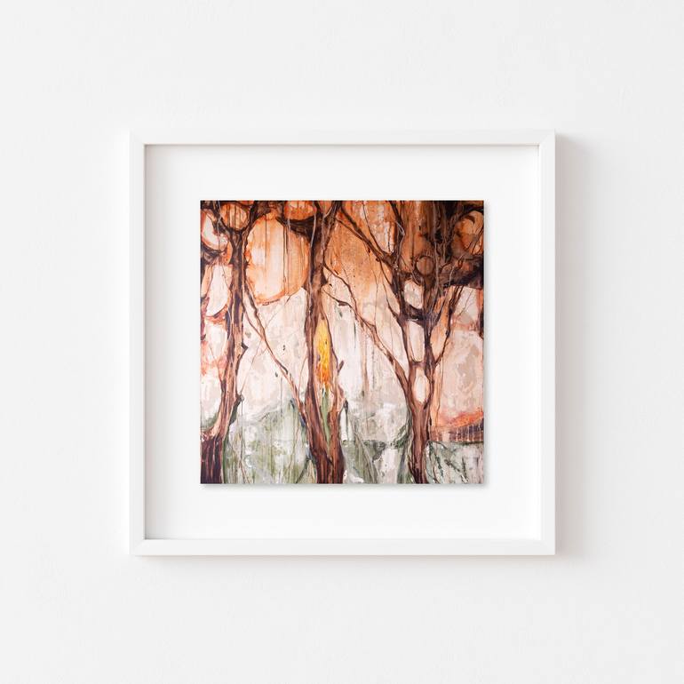 Bleeding Forest Painting by Ronny Martin | Saatchi Art