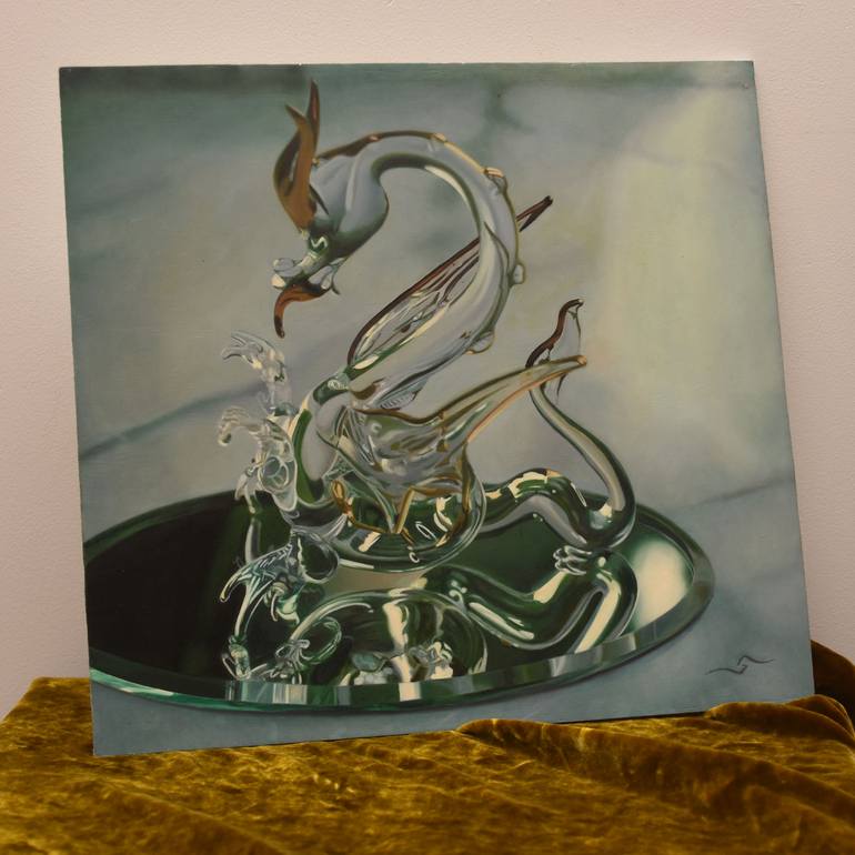 Glass Dragon Painting by salvatore graci | Saatchi Art