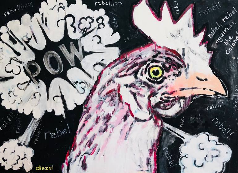 'Pow!' Painting by Diezel Art | Saatchi Art