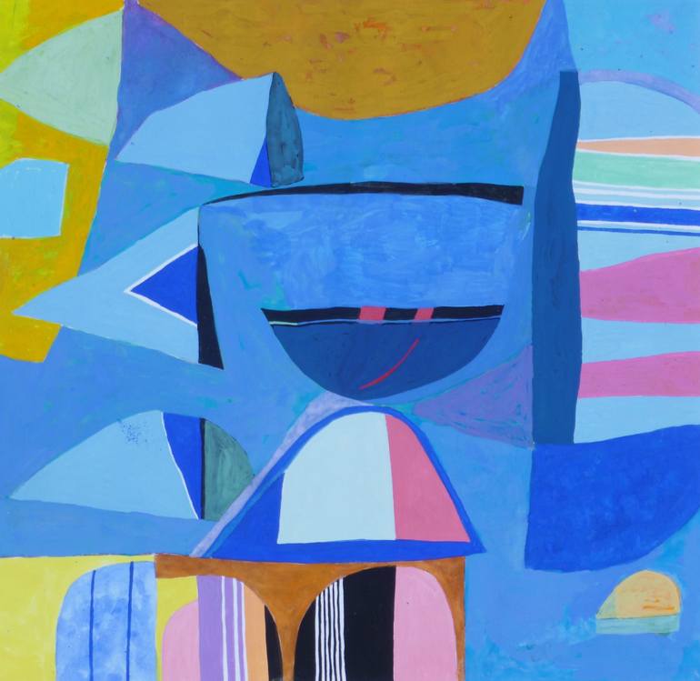 Brisk Blue Breeze Painting by Derek Roberts | Saatchi Art