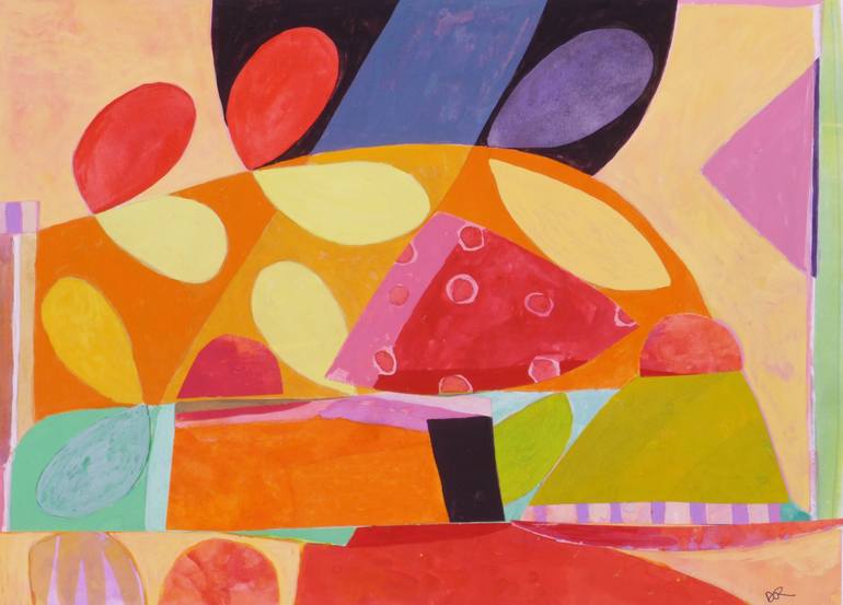 Orchard Hill Painting by Derek Roberts | Saatchi Art
